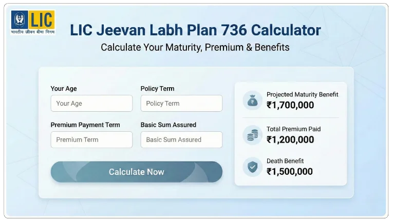 LIC Jeevan Labh Plan 736 Calculator - LIC Calculator